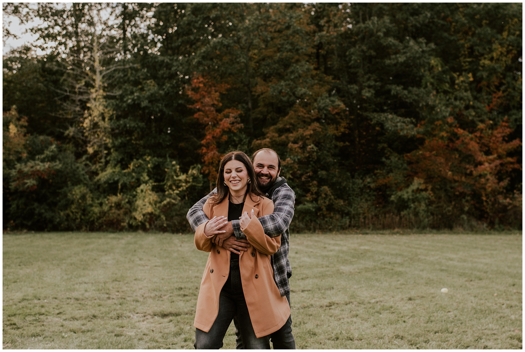 Fall Engagement Session w. Pumpkin Heads | Sarah & Angelo